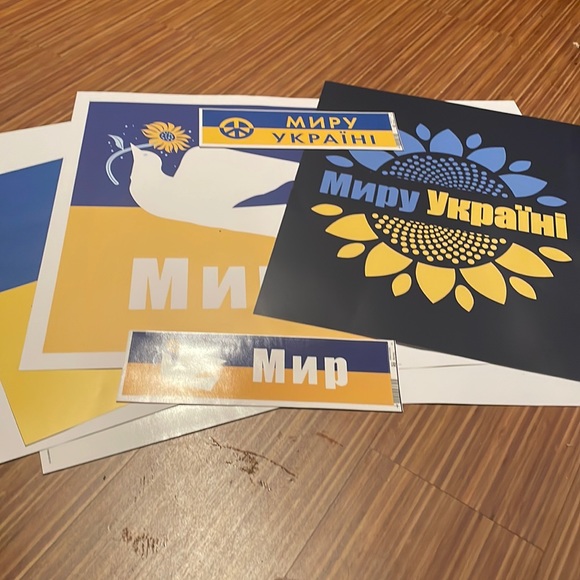 Wall Decor | 1piece New Ukrainian Peace Posters And Bumper Stickers ...